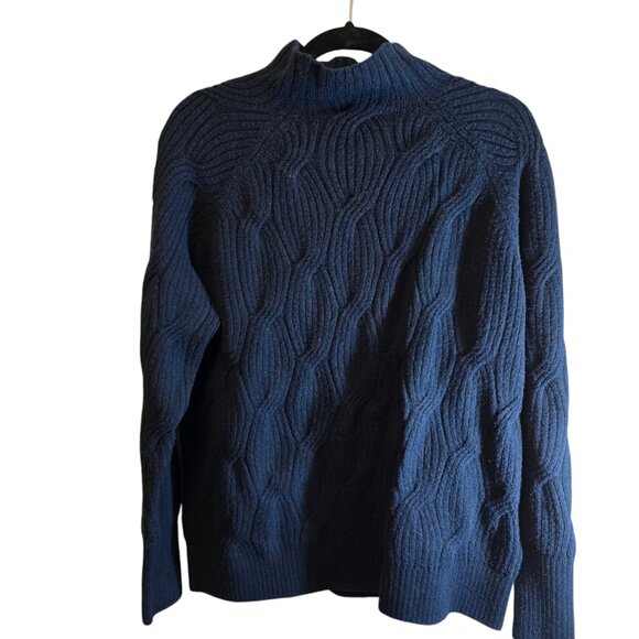 Amazon Essentials | Sweaters | Amazon Essentials Navy Blue Cable Knit ...
